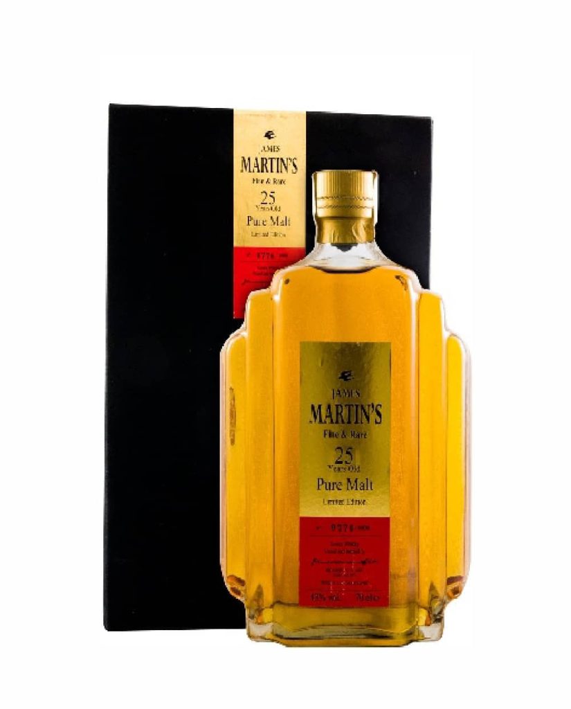 Whisky James Martin´s 25 Anos C/Cx. - Garrafeira Cardoso